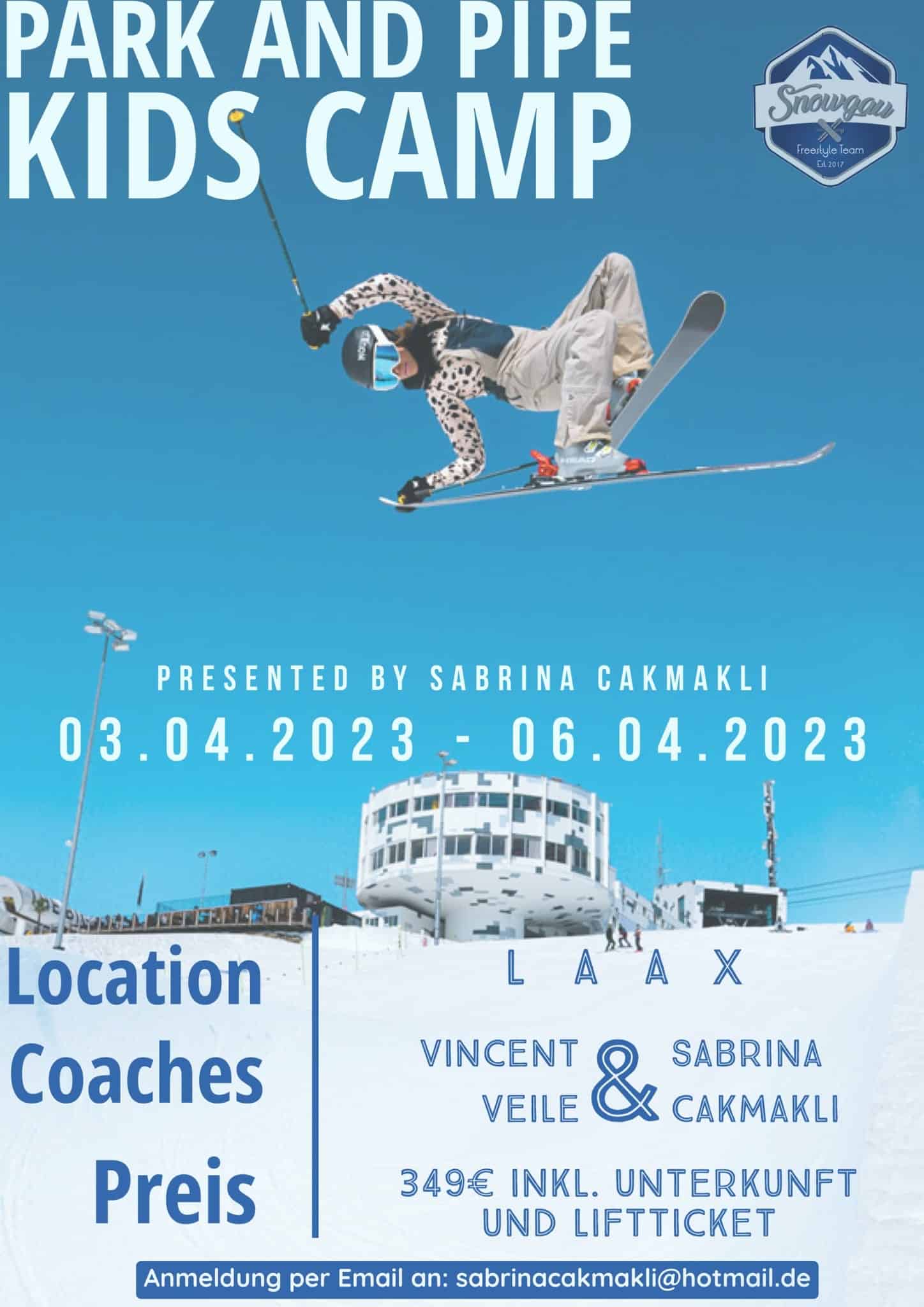 Park and Pipe Kids Camp presented by Sabrina Cakmakli